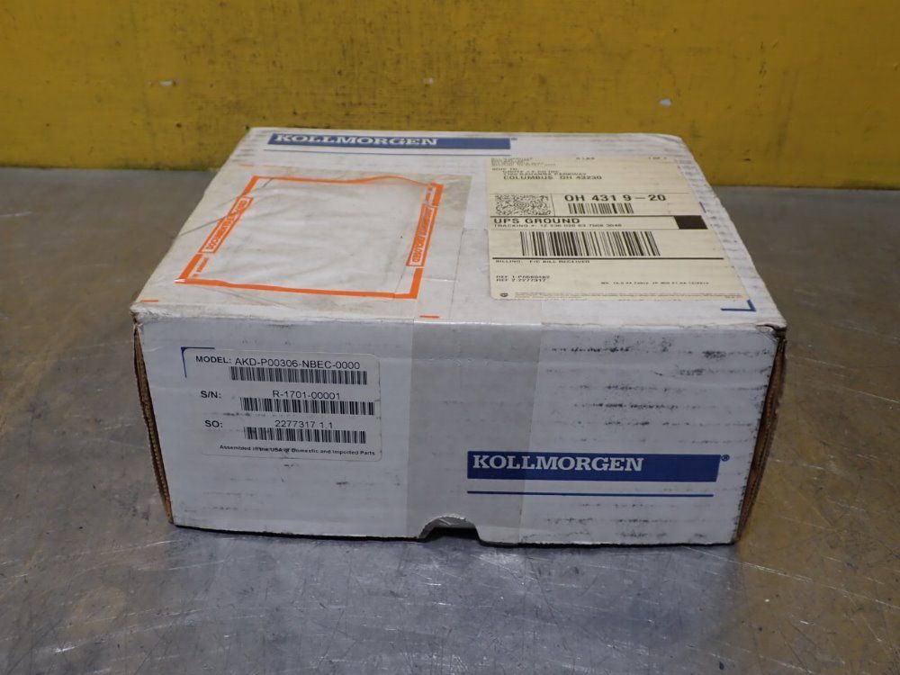 Used Kollmorgen Kollmorgen Akd-p00306-nbec-0000 Servo Drive, | HGR...