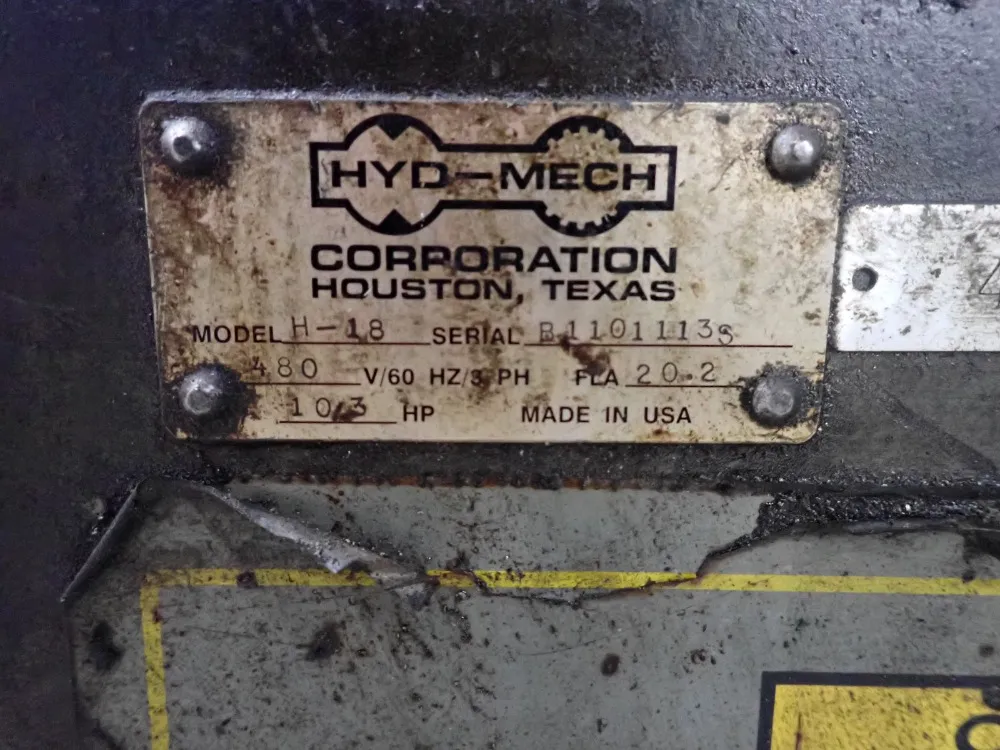 Used Hyd-mech Horizontal Band Saw/control System | HGR Industrial...