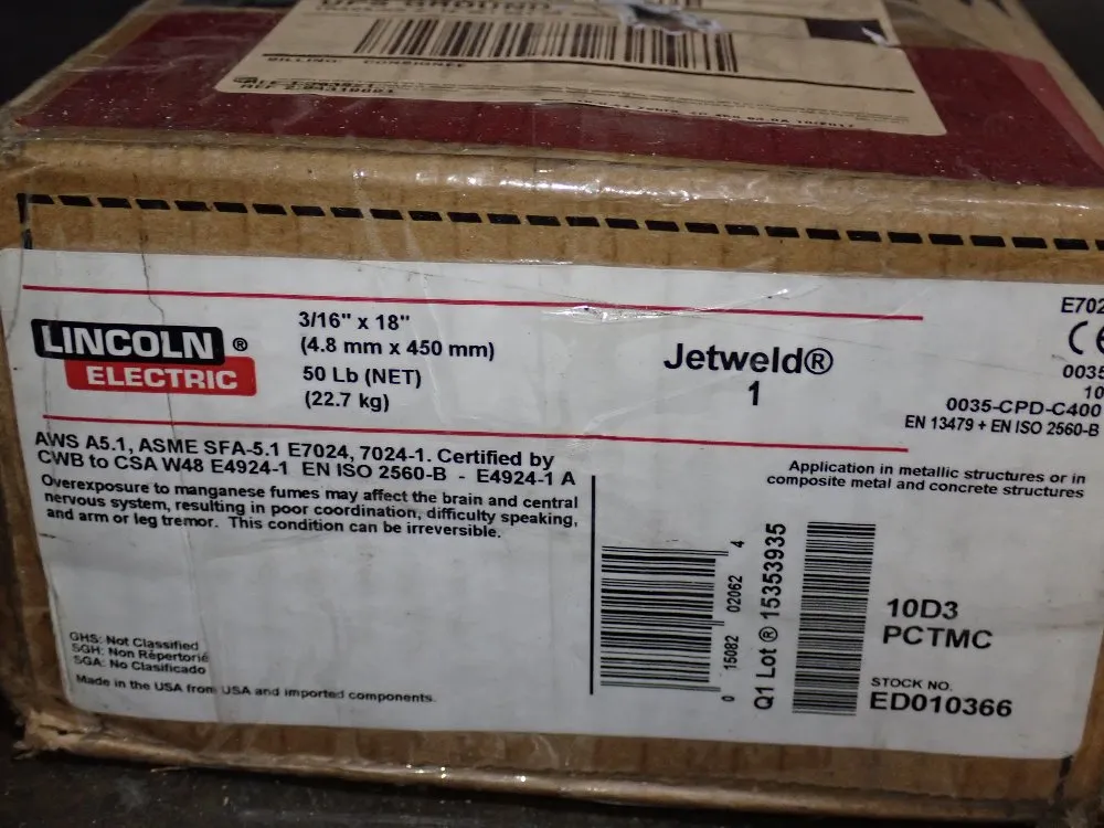 Used Lincoln Electric Welding Electrodes | HGR Industrial Surplus