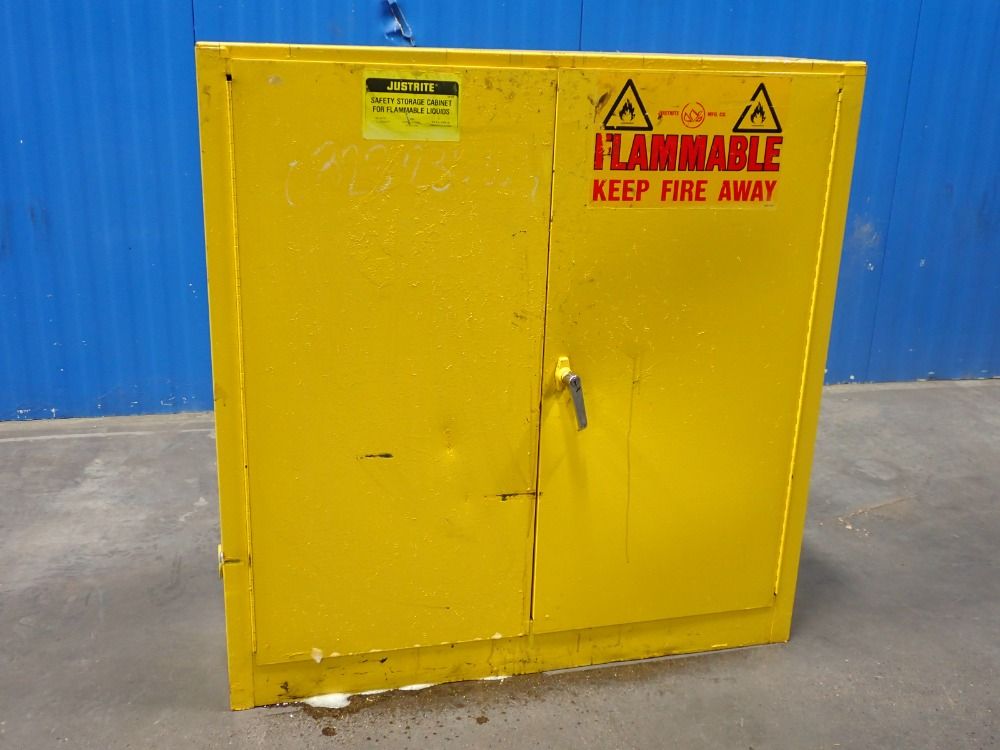 Used Justrite Flammable Cabinet | HGR Industrial Surplus