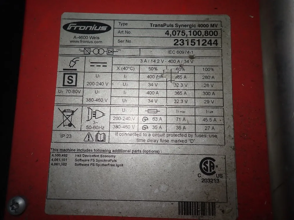 Used Fronius Power Supply | HGR Industrial Surplus