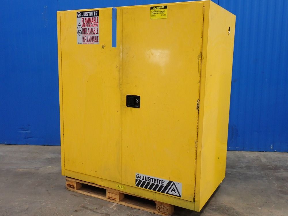 Used Justrite Flammable Storage Cabinet | HGR Industrial Surplus