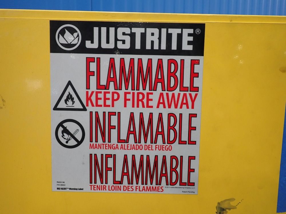 Used Justrite Flammable Storage Cabinet | HGR Industrial Surplus