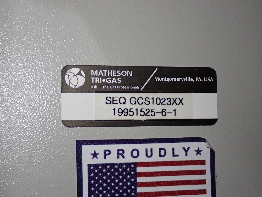 Used Matheson Tri-gas Gas Cabinet | HGR Industrial Surplus