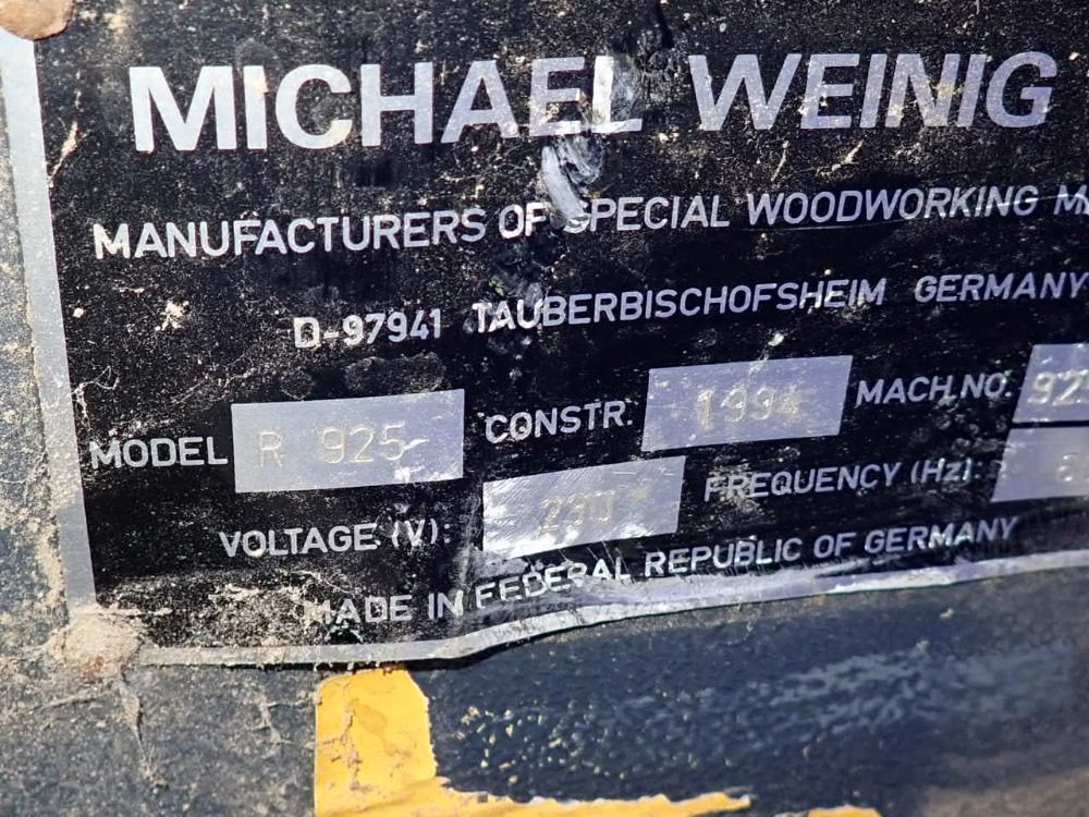 Weinig 8" Profile Knife Grinder - Rondamat 925 | HGR*24