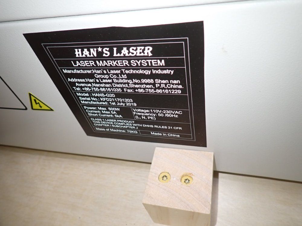 Hans Laser Technology Industry Laser Marker System - Hans-g20 | HGR*24
