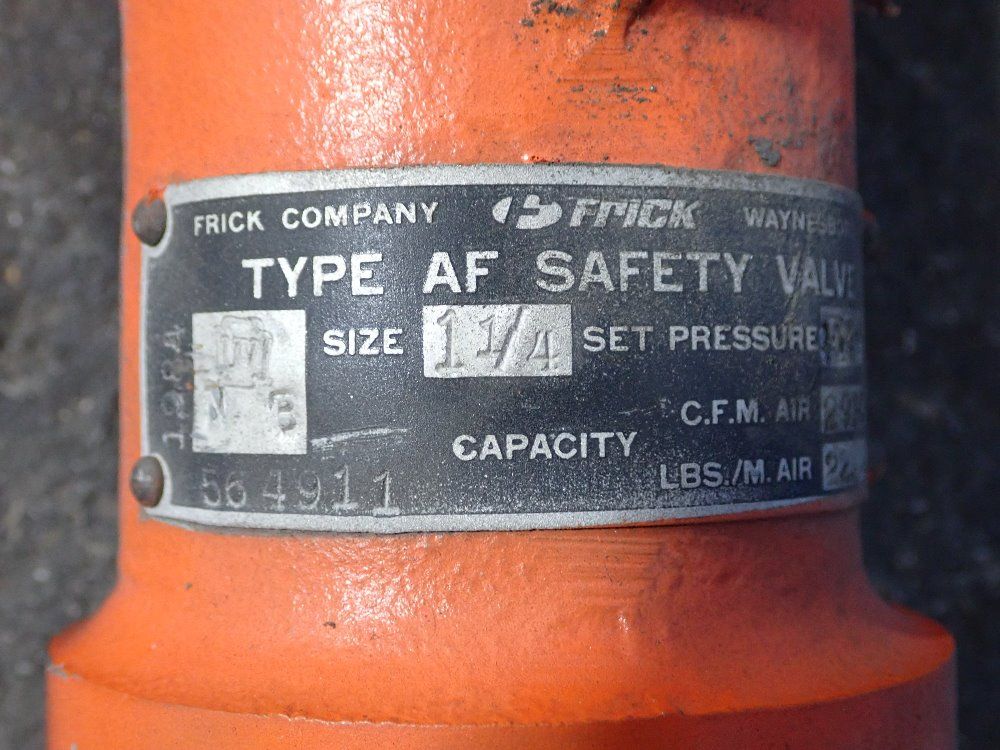 Used Frick Safety Valve | HGR Industrial Surplus