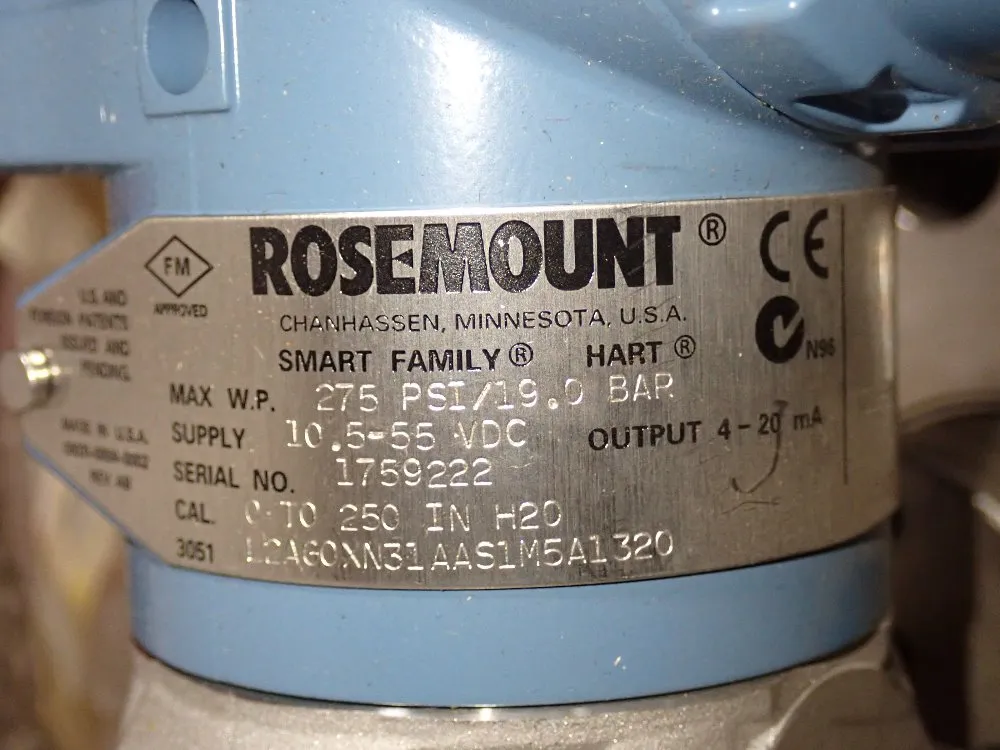 Used Rosemount Pressure Level Transmitter | HGR Industrial Surplus