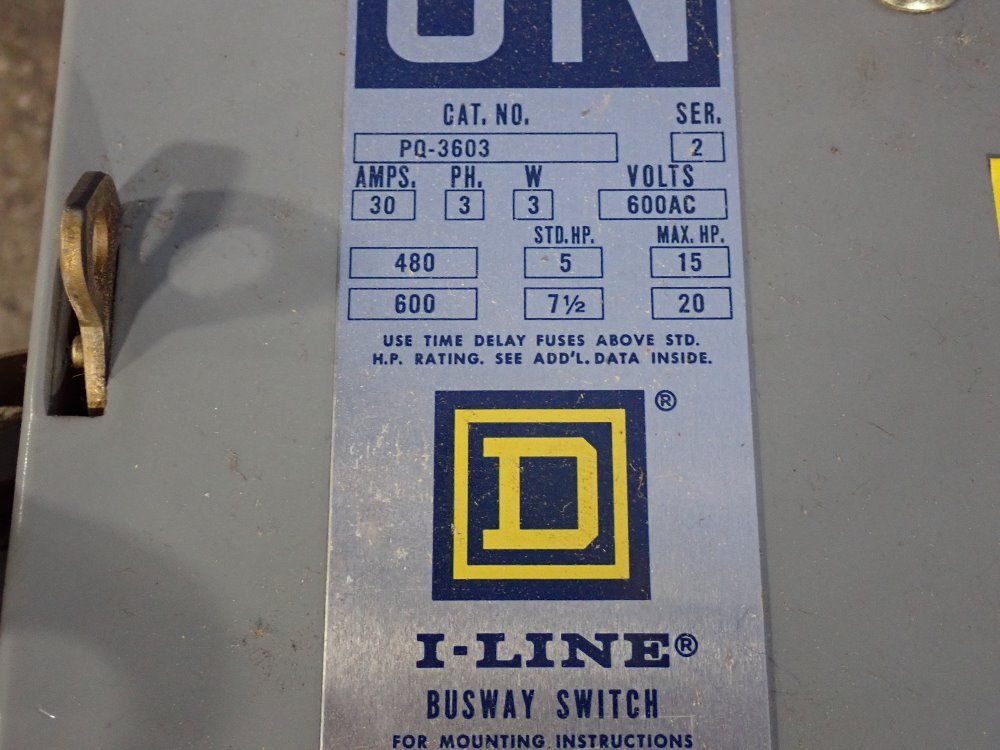 Used Square D Bus Plug | HGR Industrial Surplus