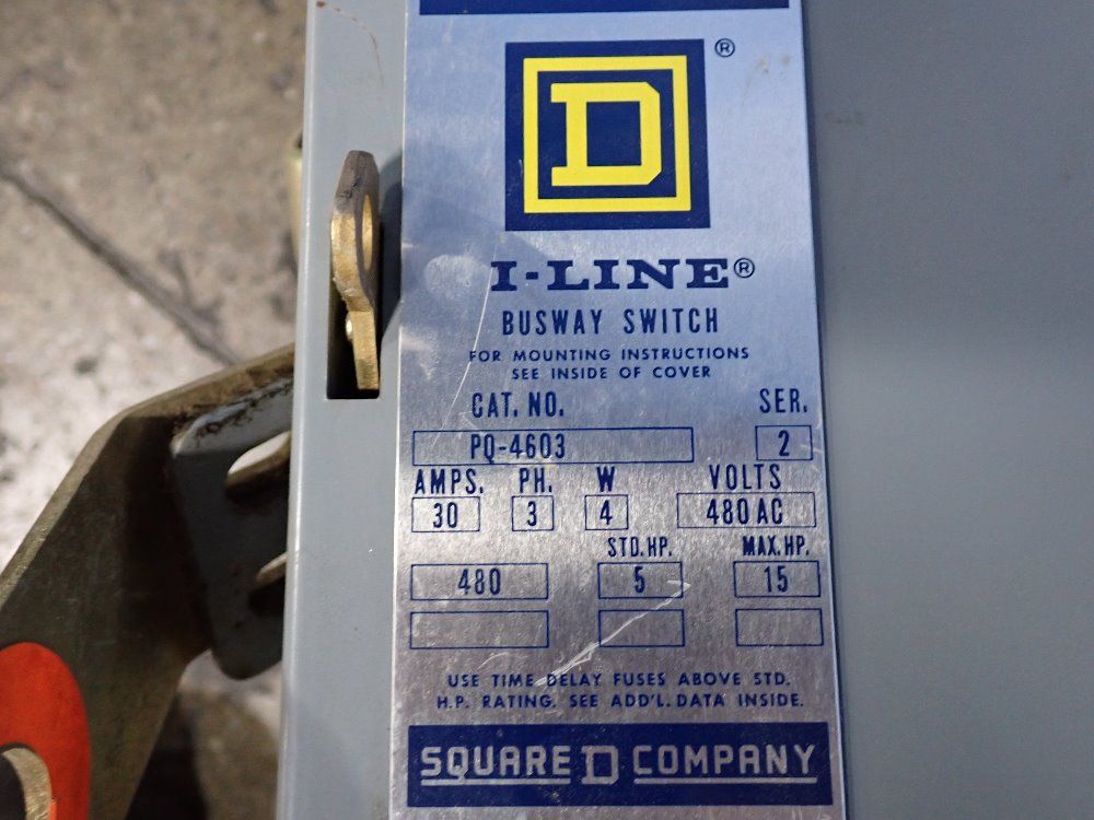 Used Square D Bus Plug | HGR Industrial Surplus