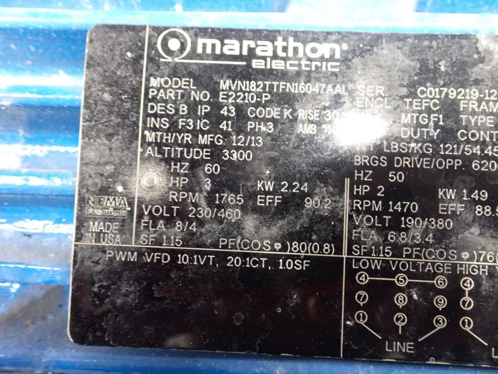 Used Marathon Electric Motor | HGR Industrial Surplus