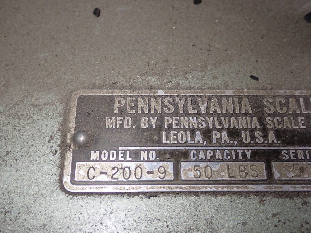 Used Pennsylvania Scale Scale | HGR Industrial Surplus