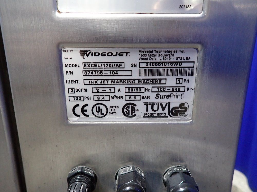 Used Videojet Excel Ink Jet Printer | HGR Industrial Surplus