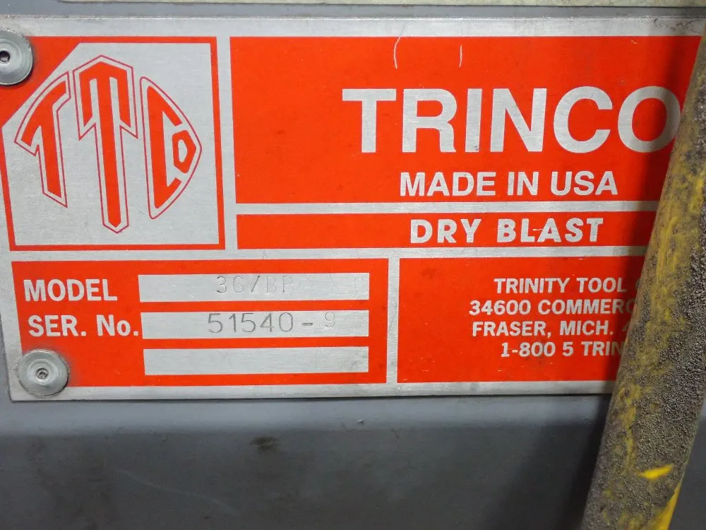 Used Trinco Dry Blast | HGR Industrial Surplus