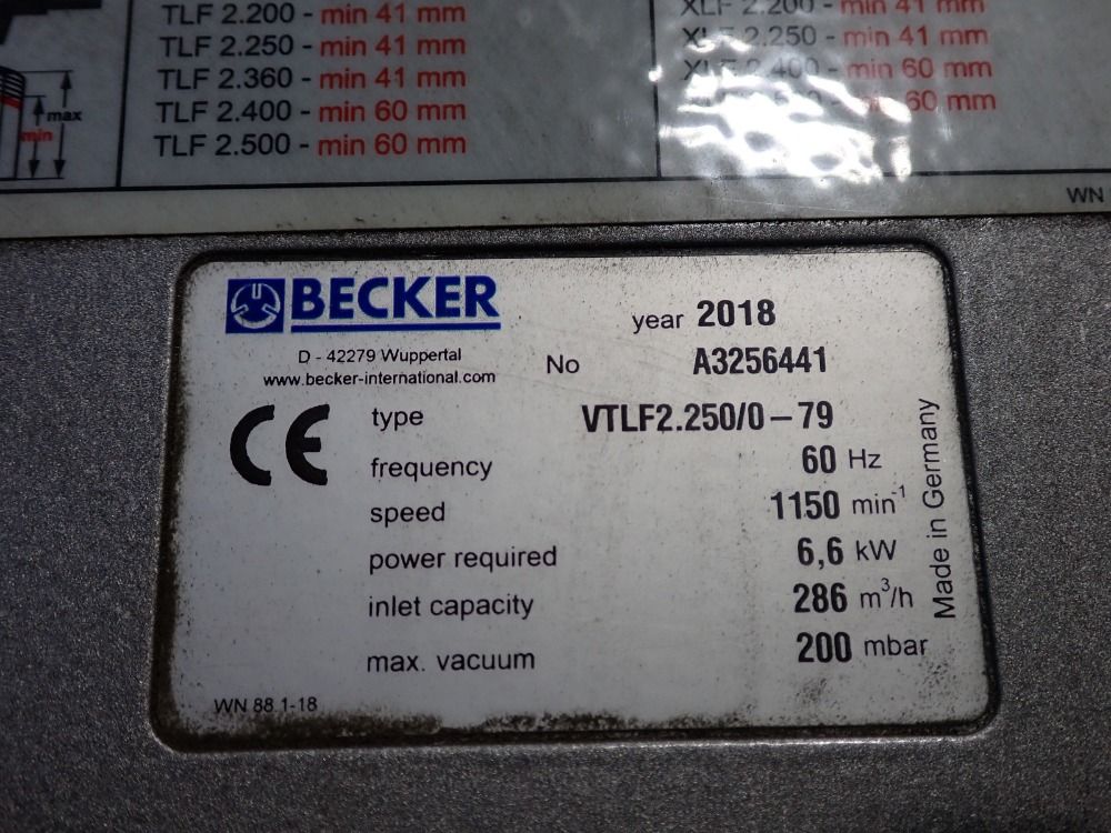 Used Becker Vacuum Pump | HGR Industrial Surplus