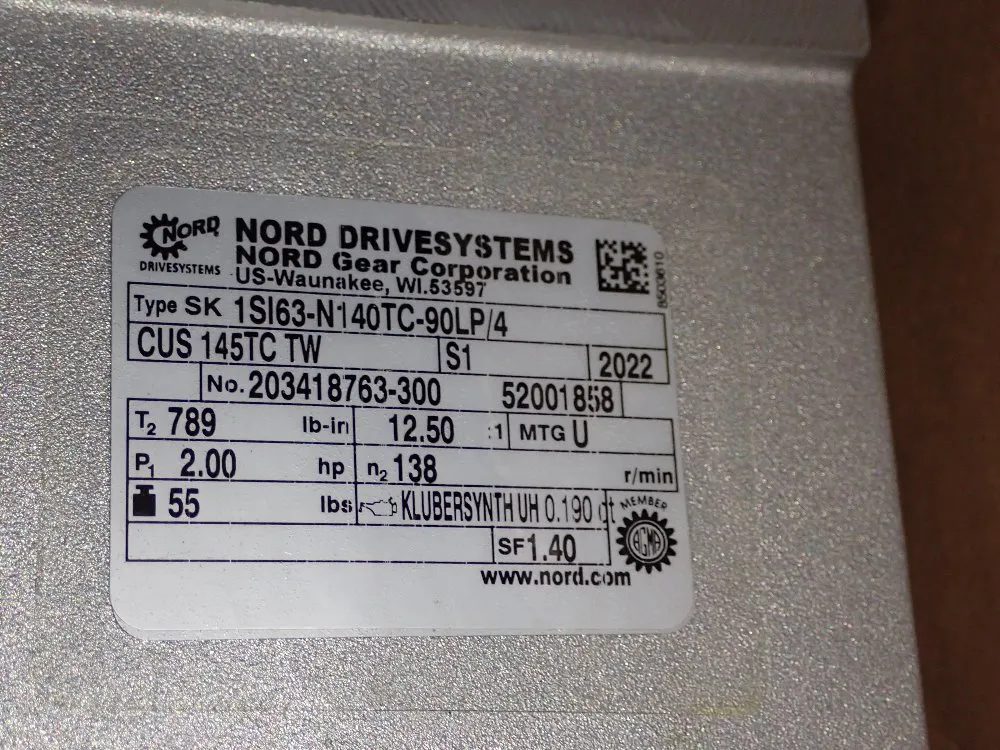 Used Nord Gear Drive | HGR Industrial Surplus