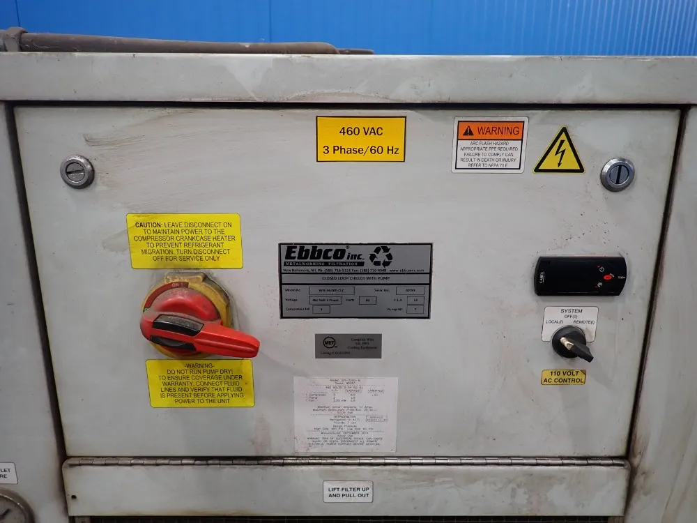 Used Ebbco Inc. Chiller With Pump | HGR Industrial Surplus