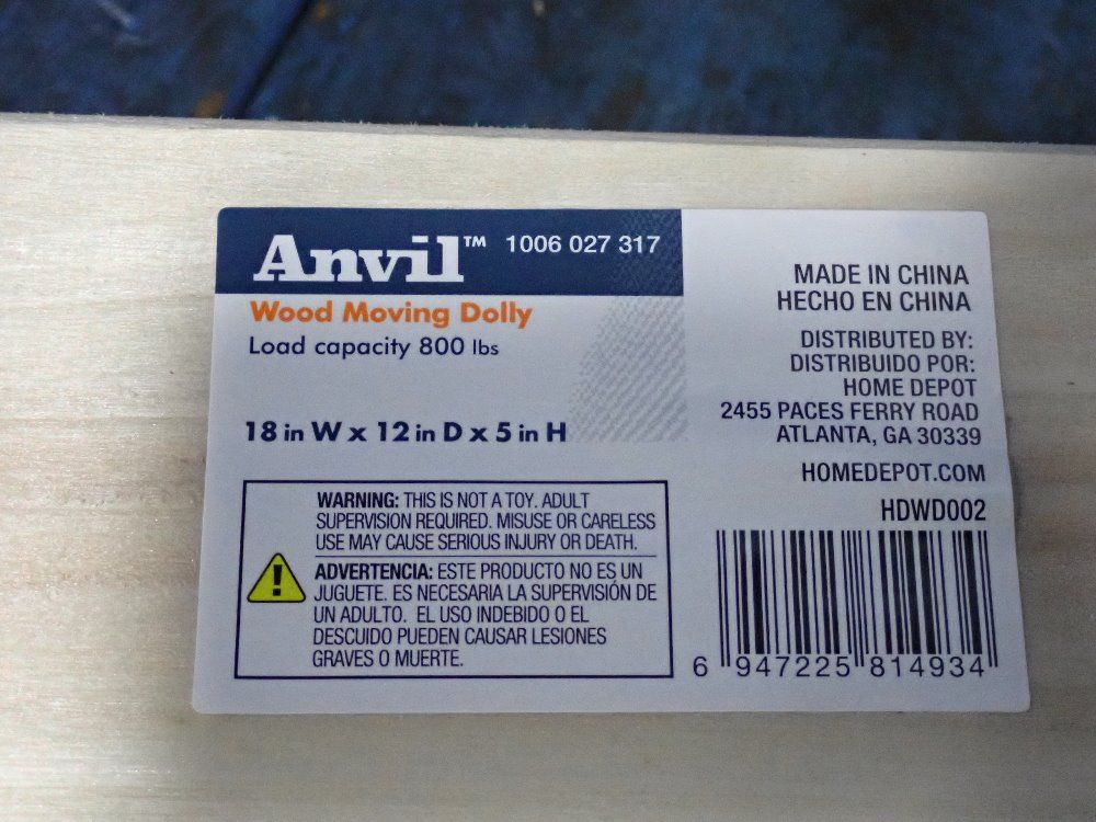 Used Anvil Wooden Dolly | HGR Industrial Surplus