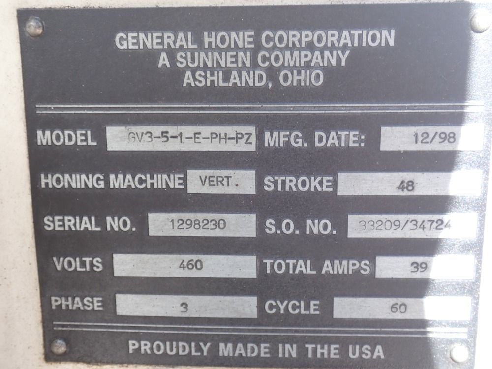 Used Sunnen Vertical Hone | HGR Industrial Surplus