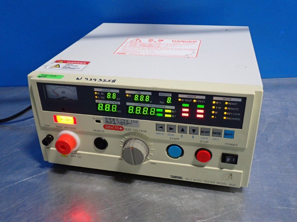 Tsuruga Electric Withstand Voltage Insulation Tester - 8525 | HGR*24