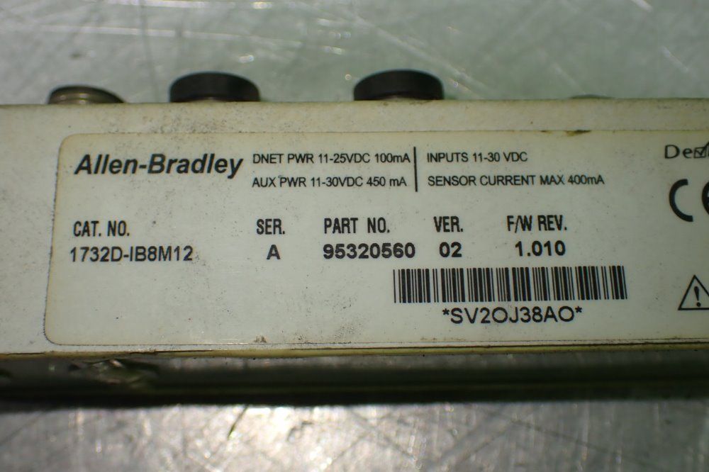 Used 4 Allen-bradley 1732d-ib8m12 Armoblock 8-point Input Blocks...