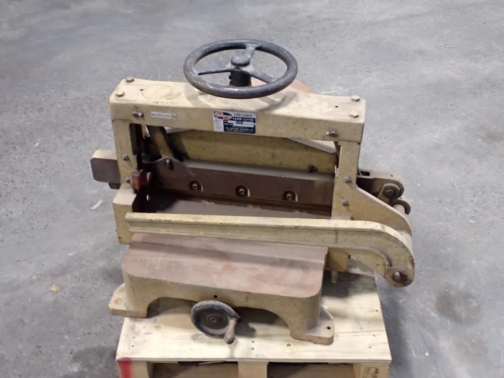 Used Challenge Paper Cutter | HGR Industrial Surplus