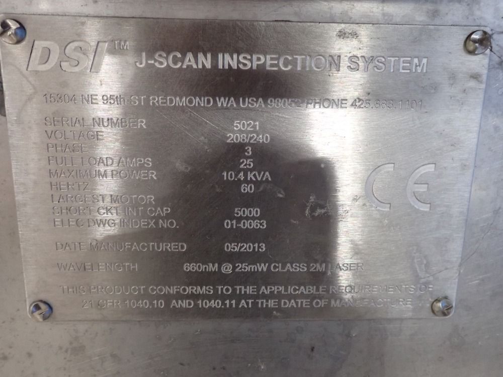 Used Dsi J-scan Inspection System | HGR Industrial Surplus
