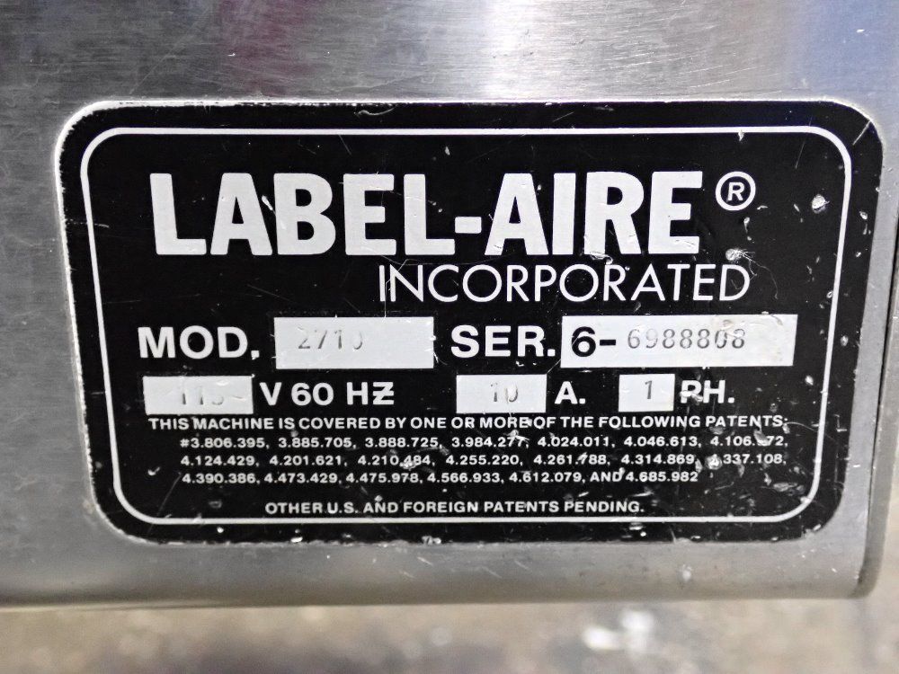 Used Label-aire Labeler | HGR Industrial Surplus