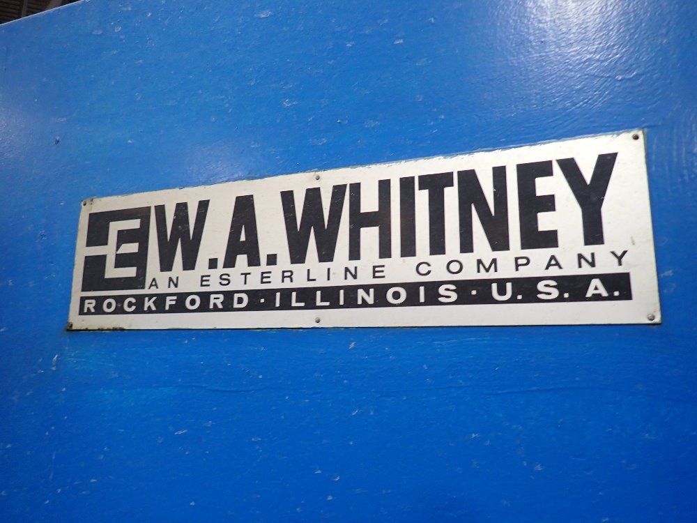 Used W.a. Whitney Punch Press | HGR Industrial Surplus