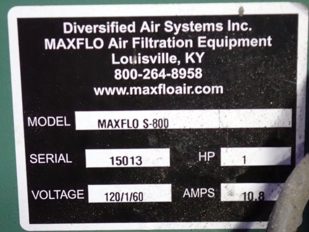 Used Max Flo Dust Collector | HGR Industrial Surplus
