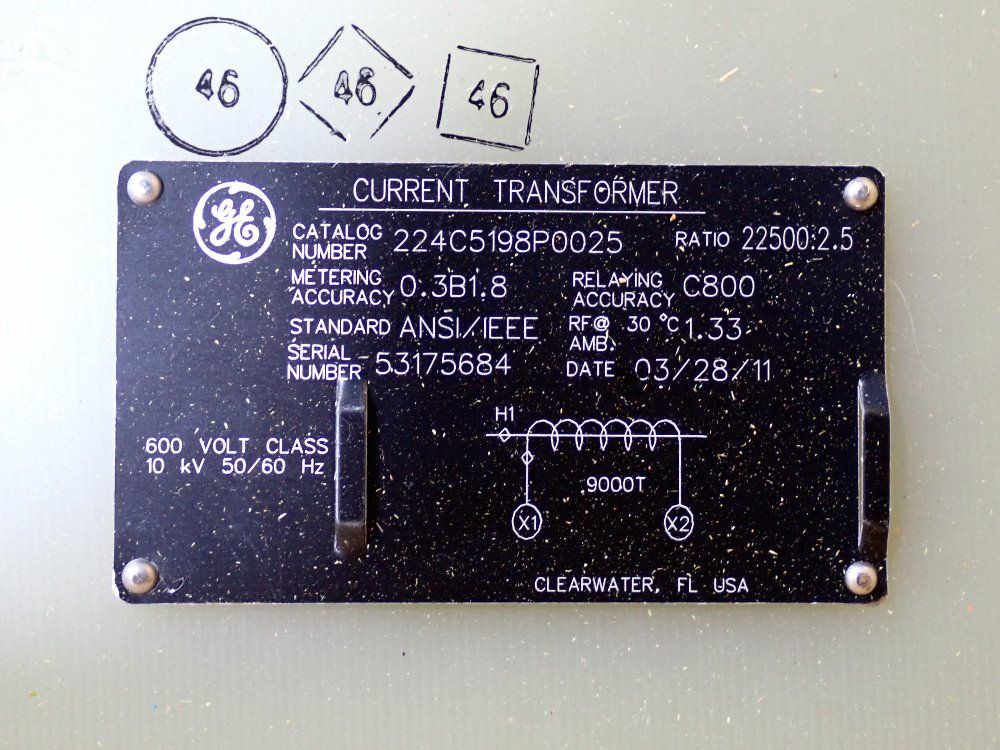 Used General Electric Current Transformer | HGR Industrial Surplus Used General Electric Current Transformer | HGR Industrial Surplus