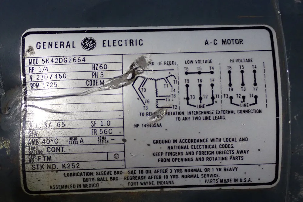Used General Electric Motor | HGR Industrial Surplus
