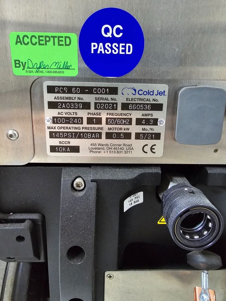 Used Cold Jet 2021 Cold Jet Aero 2 Dry Ice Blasting Machine | HGR...