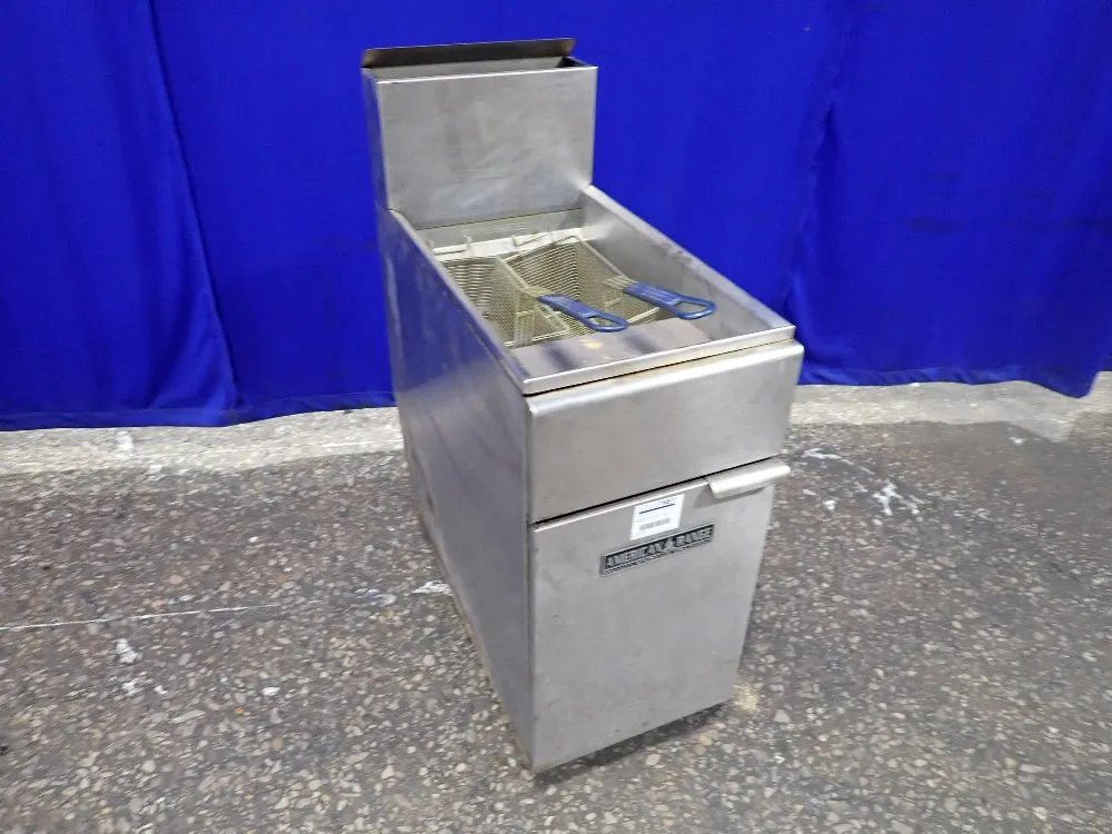 Used American Range Double Deep Fryer | HGR Industrial Surplus