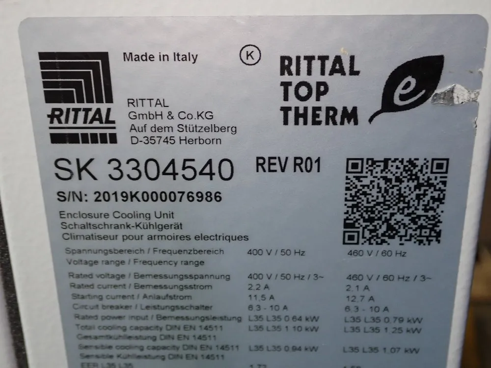Used Rittal Ac Unit | HGR Industrial Surplus