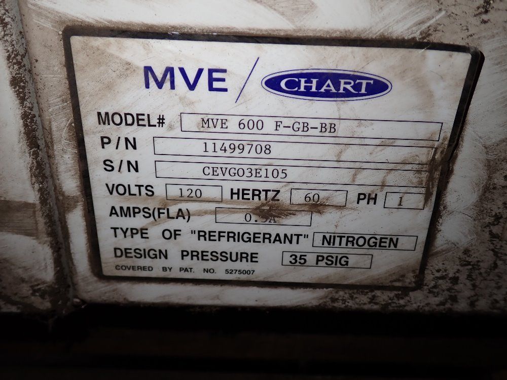 Used Mve/chart Tank | HGR Industrial Surplus