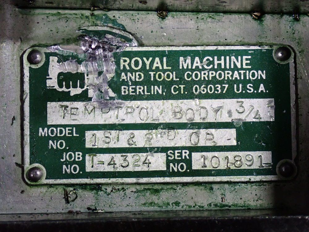 Used Royal Machine Tombstone | HGR Industrial Surplus