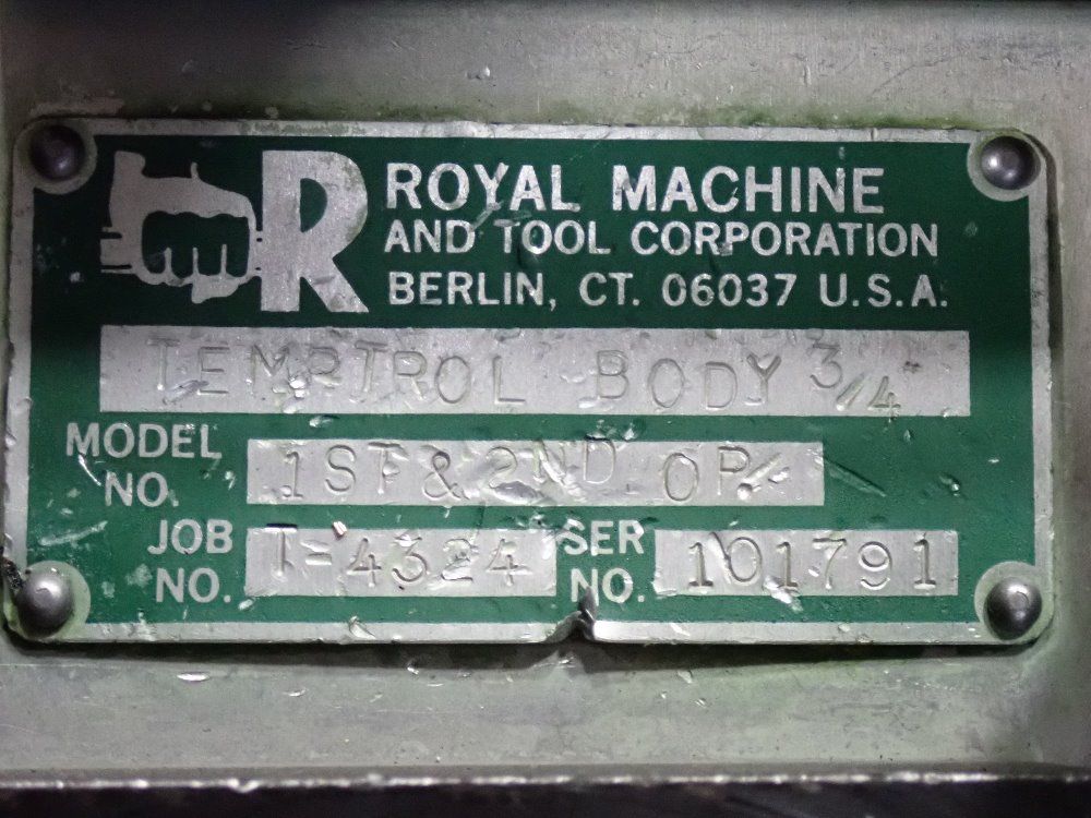 Used Royal Machine Tombstone | HGR Industrial Surplus