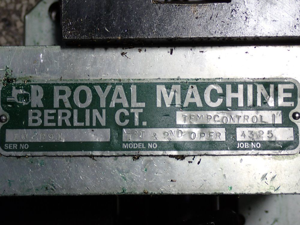 Used Royal Machine Tombstone | HGR Industrial Surplus