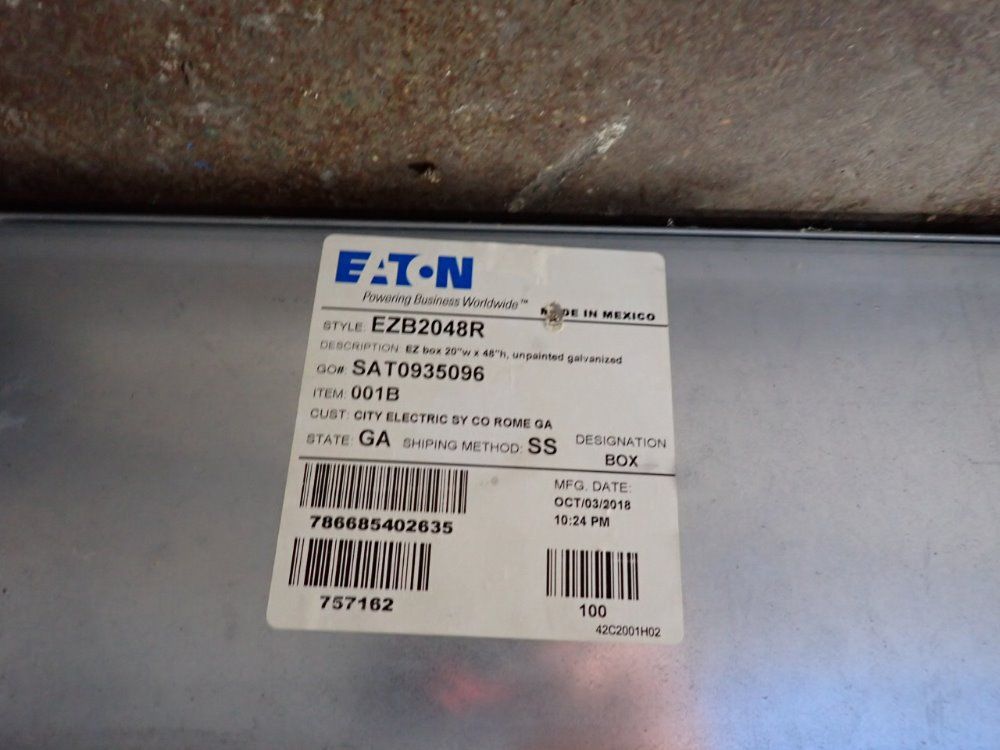 Used Eaton Panelboard Enclosure | HGR*24