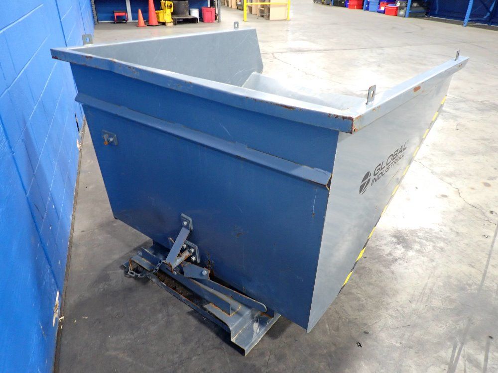 Used Global Industrial Self Dumping Hopper | HGR Industrial Surplus