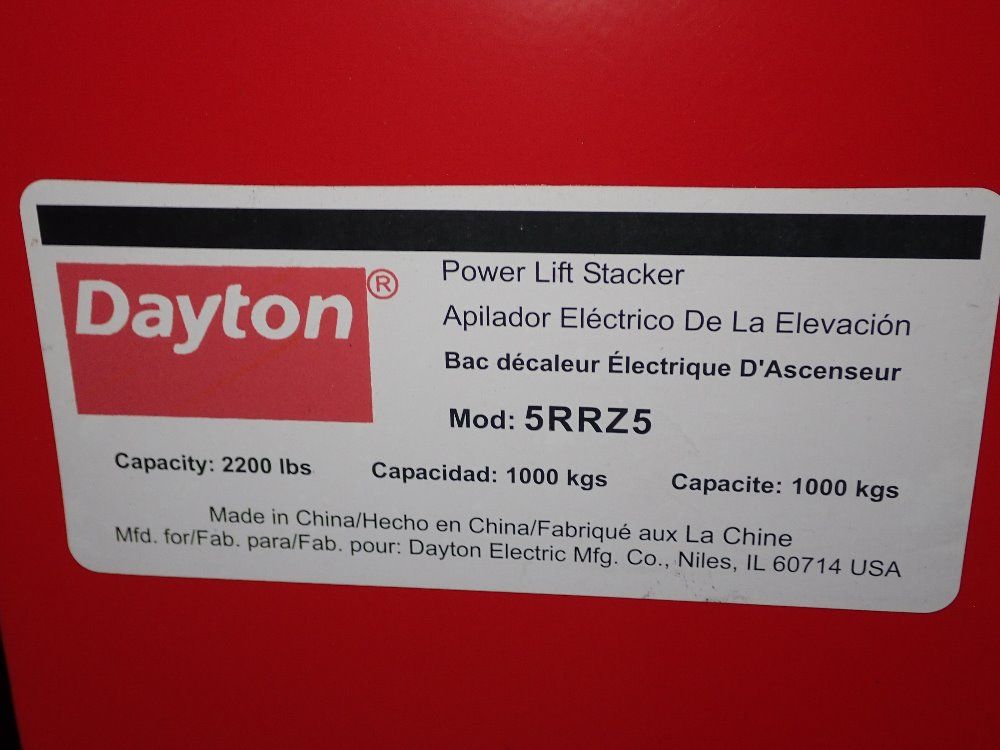 Used Dayton Electric Straddle Lift | HGR Industrial Surplus