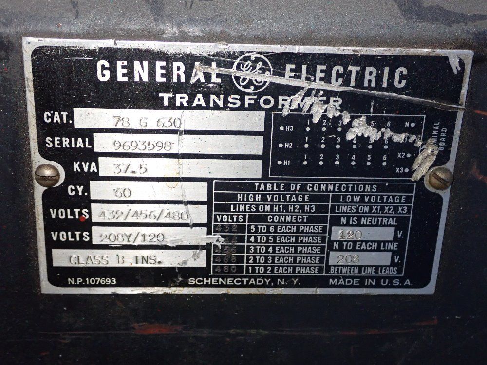 Used General Electric Transformer | HGR Industrial Surplus