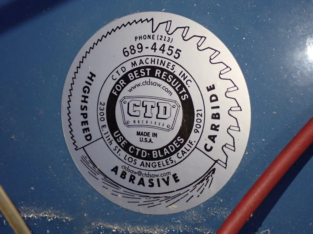 Used Ctd Saw | HGR Industrial Surplus