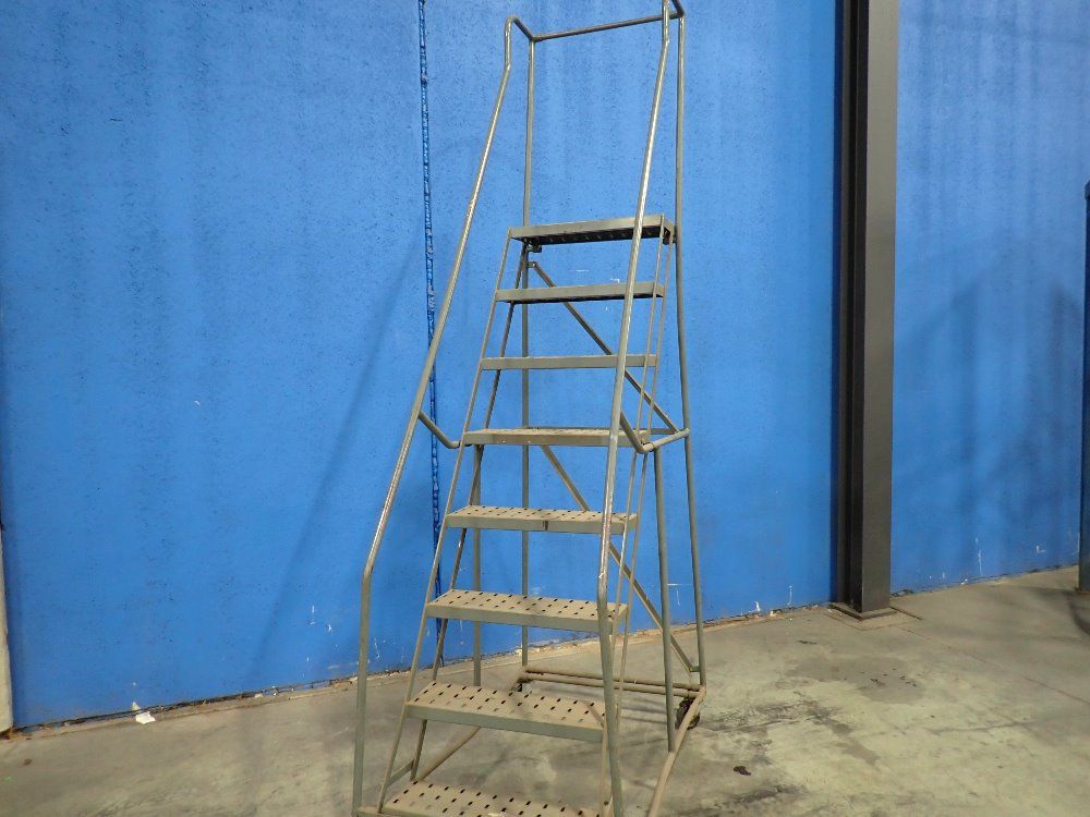 Used Rolling Metal Ladder | HGR Industrial Surplus