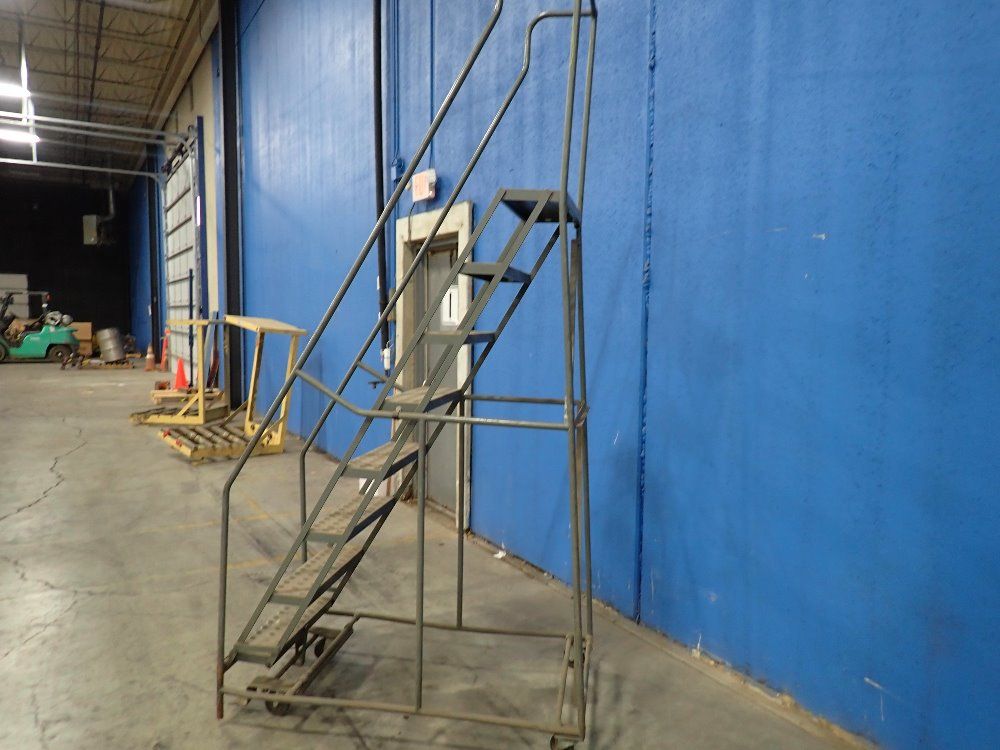 Used Rolling Metal Ladder | HGR Industrial Surplus