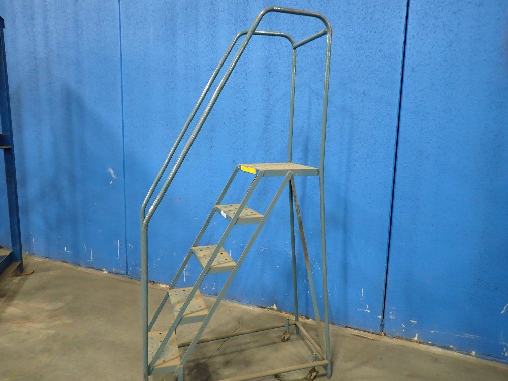 Used Gillis Rolling Metal Ladder | HGR Industrial Surplus