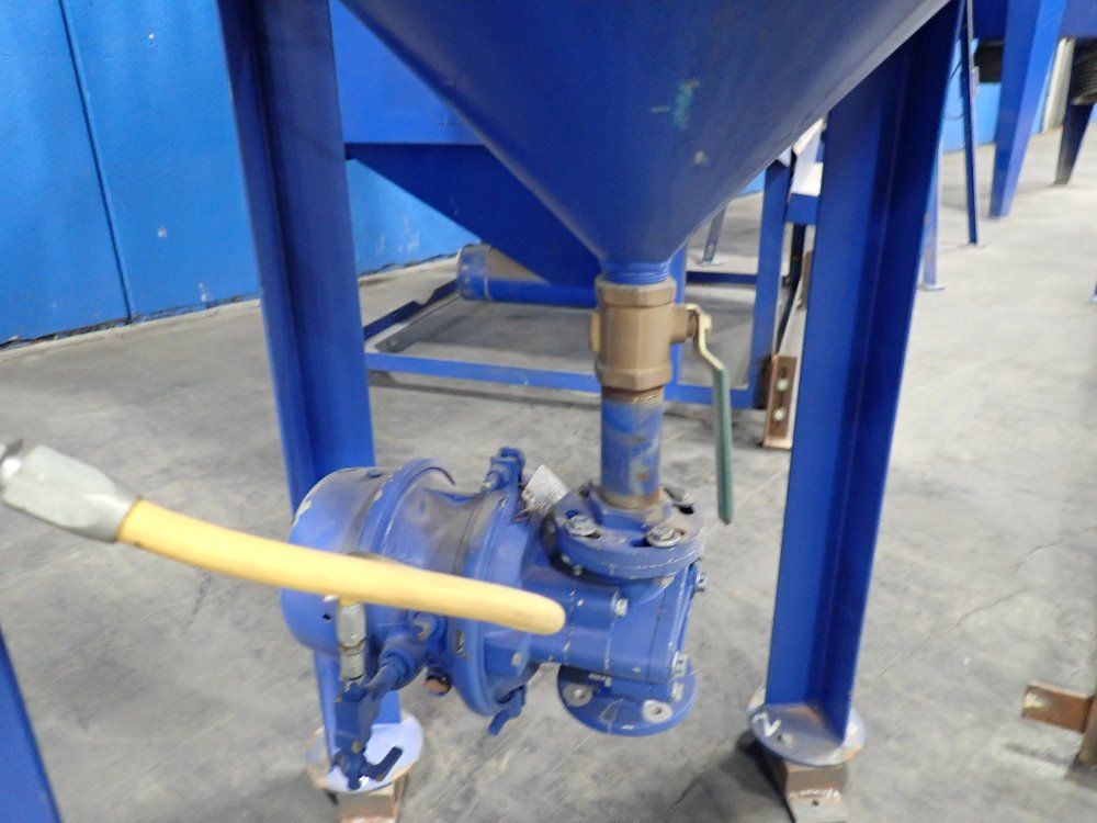 Used Clemco Industries Sand Blasting Booth W/ Hopper & Pump System...