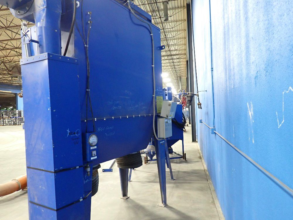 Used Clemco Industries Sand Blasting Booth W/ Hopper & Pump System...