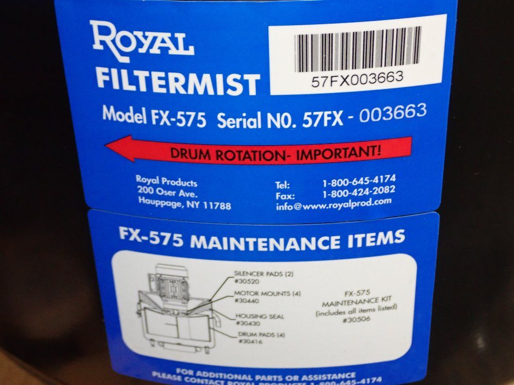 Used Royal Mist Collector | HGR Industrial Surplus